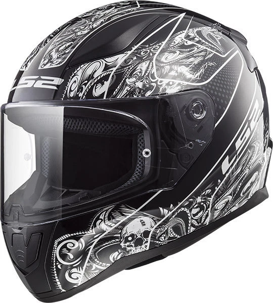CASQUE HELMET INTÉGRALE FF353 Rapid Crypt Noir Blanc LS2 Taille L EUR ...