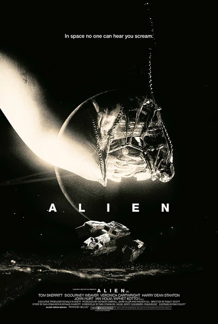 VINTAGE &ALIEN& THEATRICAL Release Film Poster Fine Art Postcard 1979 £ ...