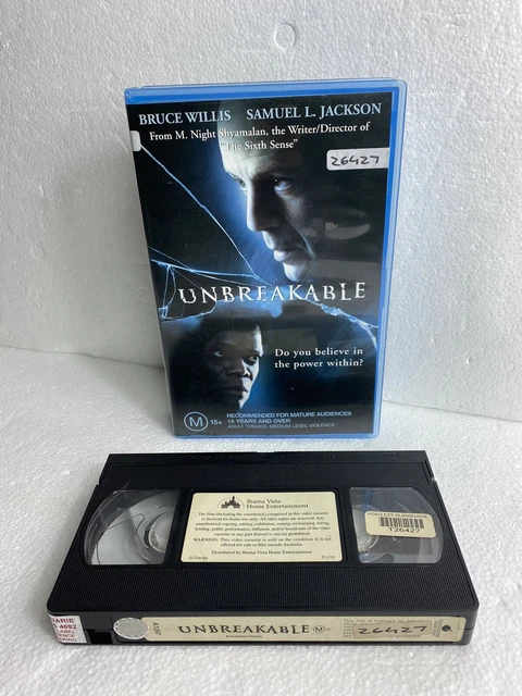 UNBREAKABLE BRUCE WILLIS Big Box Ex Rental PAL VHS $29.00 - PicClick AU