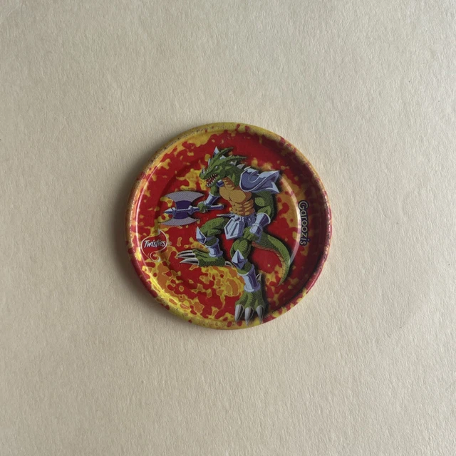 TAZO'S NO.43 1996 Kazuki Takahashi Garoozis Metalix Yu-Gi-Oh Twisties £ ...