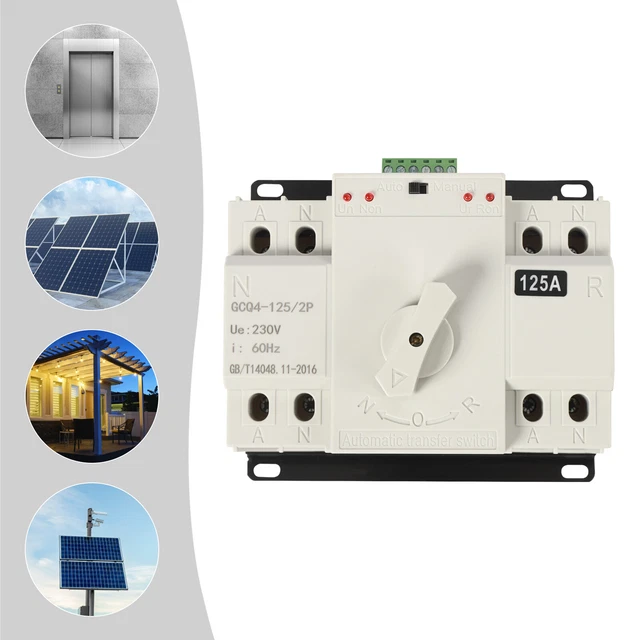 DUAL POWER AUTOMATISCHER Notstrom Umrüstschalter Transferschalter ...