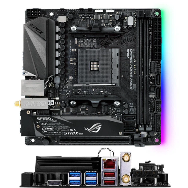 ASUS ROG STRIX B450-I Gaming Motherboard AMD B450 2×DDR4 Mini-ITX ...