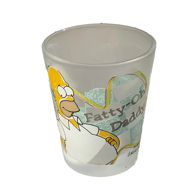 SHOT GLASS HOMER Simpson Frosted Glass £1.78 - PicClick UK