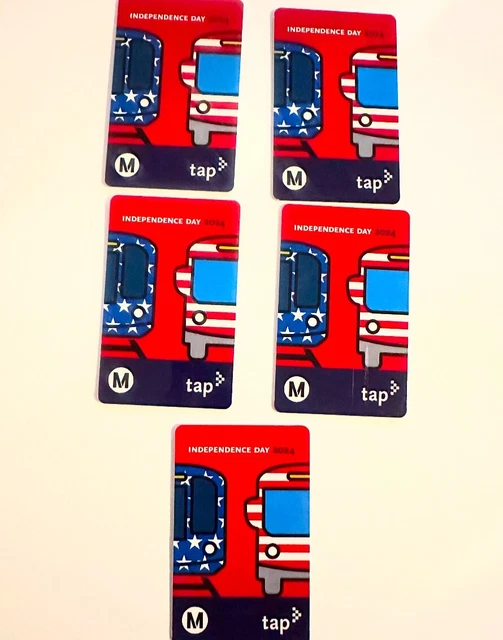 METRO TAP INDEPENDENCE Day 2024 Bus Subway Transit Limtd Edition £13.43 ...