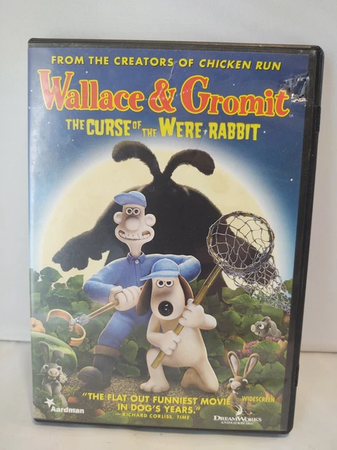 WALLACE & GROMIT The Curse of the Were-Rabbit DVD USA R1 Kids Movie ...