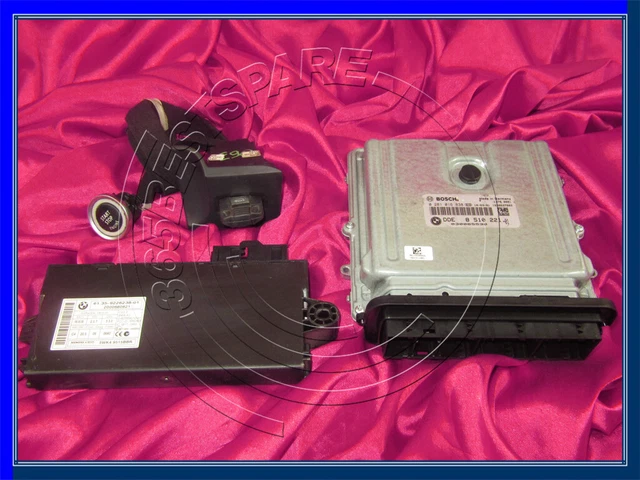 BMW 3'IES E90 2.5d N57 DIESEL ENGINE ECU SET DDE CAS START STOP BUTTON ...