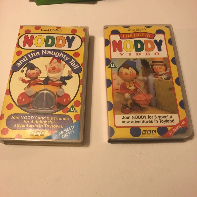 NODDY - THE Great Noddy Video (VHS, 1995)and Noddy-and the naughty tail ...