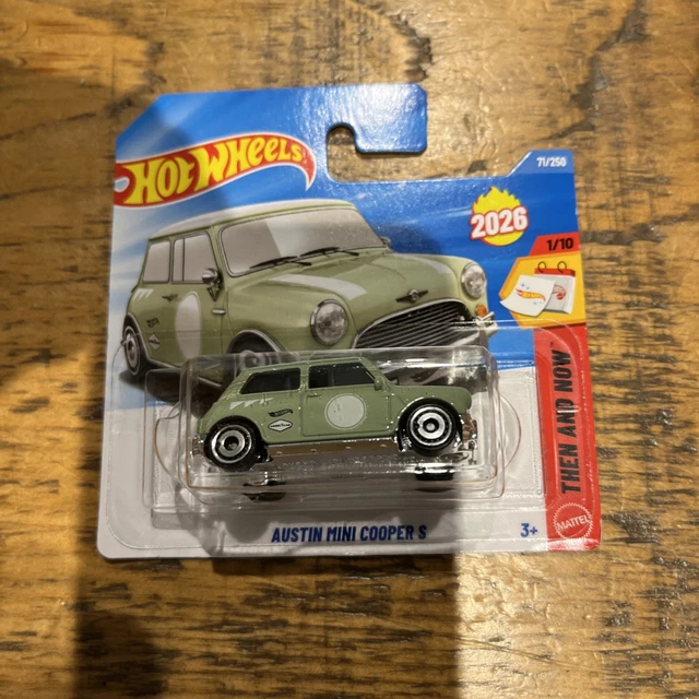 NEW HOT Wheels 2026 Then and Now Austin Mini Cooper S Green - £8.66 ...