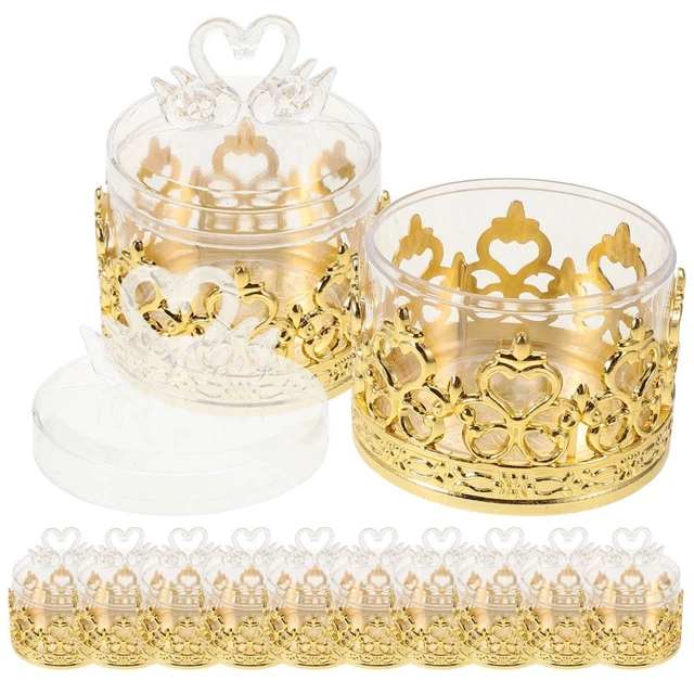 12 PCS TRANSPARENT Box Clear Boxes for Bouquet Storage Jar Candy $39.04 ...