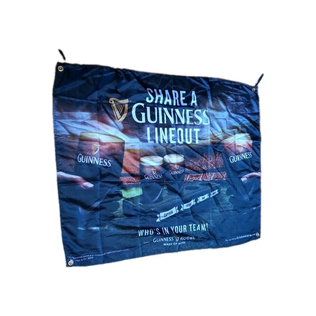 GUINNESS , ADVERTISING Flag/Wall Banner £3.99 - PicClick UK