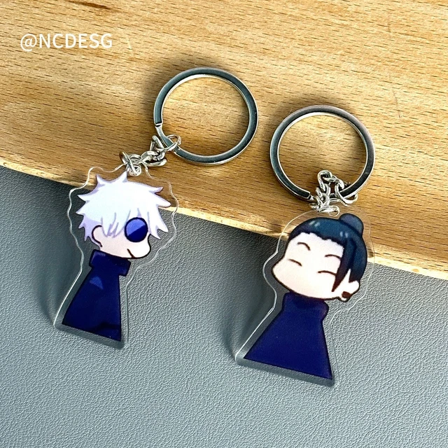 ANIME JUJUTSU KAISEN Satoru Gojo Geto Suguru Keychain Key Pendant ...