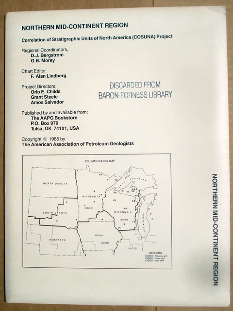 COSUNA GEOLOGIC STRATIGRAPHIC Correlation Map Chart Great Basin Region ...