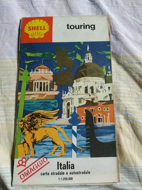 CARTINA ITALIA SHELL Touring del 1968 EUR 5,00 - PicClick IT