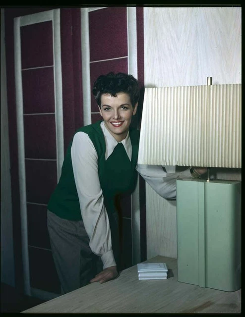 JANE RUSSELL RARE Original Vintage 4x5 Color Photo TRANSPARENCY Slide ...