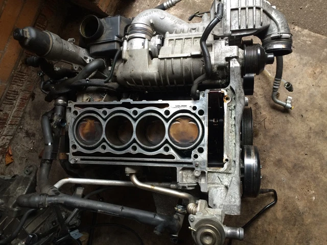MERCEDES M271 ENGINE Block With Sump, Pistons, Crankshaft Fit C160, 180 ...