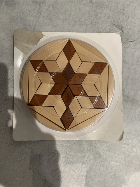 HACHETTE PARTWORKS 3D Wooden Puzzle Game Family Problem Solving Fun £2. ...