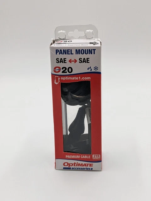 TECMATE OPTIMATE CABLE O-20, Weatherproof SAE Socket- Front Panel Mount ...