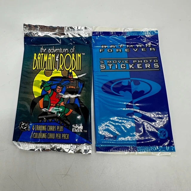 THE ADVENTURES OF Batman & Robin And Batman Forever Trading Cards New £ ...