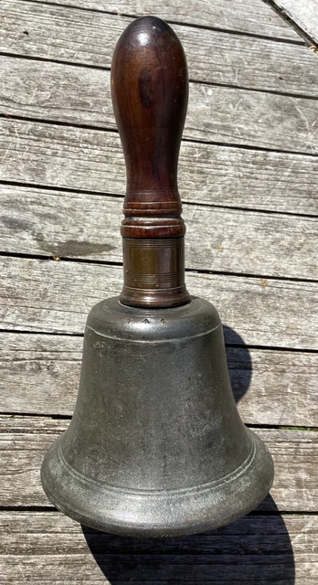 ORIGINAL WW2 AIR Ministry RAF airfield hand scramble bronze bell £150. ...