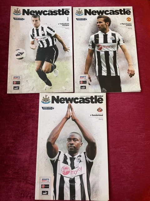 NEWCASTLE UNITED MATCH Programmes Season 2012-2013 NUFC Job Lot V Man ...