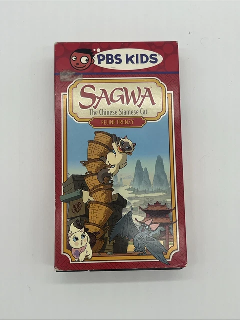 PBS KIDS SAGWA The Chinese Siamese Cat VHS Tape Feline Frenzy £22.39 ...