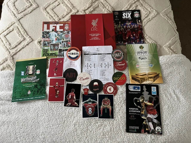 LIVERPOOL FC BUNDLE Of Football Memorabilia Music Box Programmes Team ...