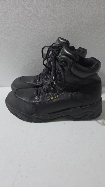 CAROLINA 4X4 STEEL Toe Work Boots Gore-Tex Mens Black Leather Size 10.5 ...