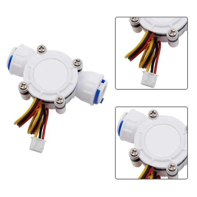 HALL EFFECT WATER Flow Sensor Wide Flow Range 0.5-10L/min Pulse Output ...