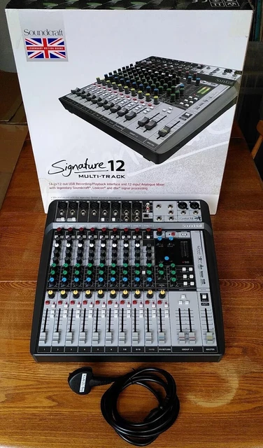 SOUNDCRAFT SIGNATURE 12 MTK Mixer Multitrack 14-in/12-out USB Audio ...