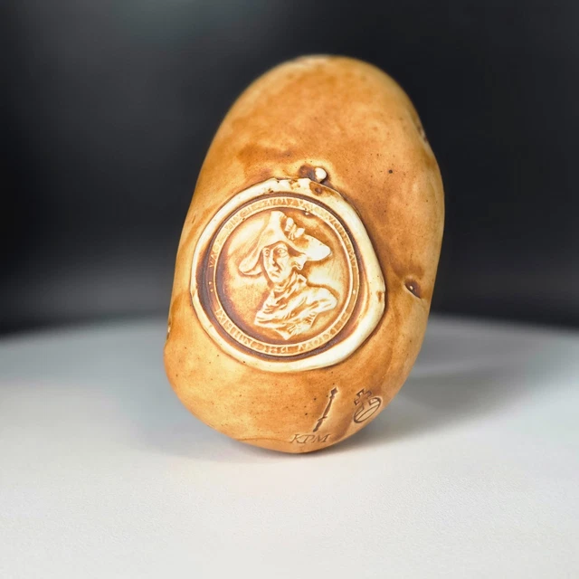 KPM BERLIN PORCELAIN "The Friedrich potato" flatterer bisque porcelain ...