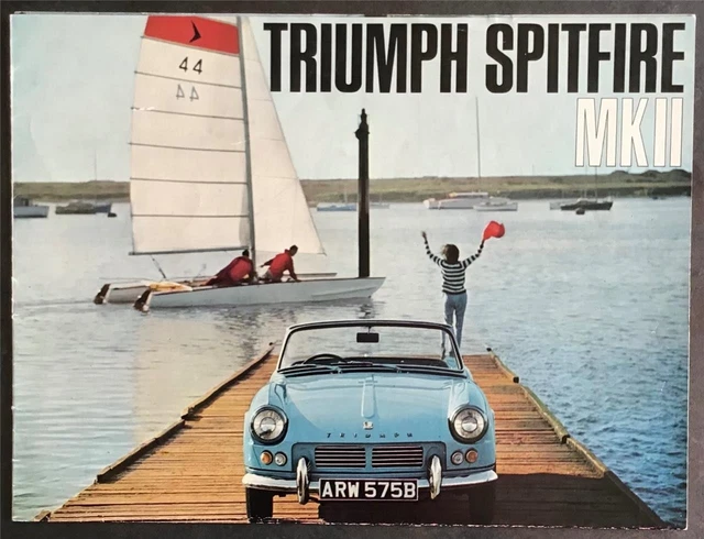 TRIUMPH SPITFIRE MK II Sports Car Sales Brochure MAR 1965 #352/365/SP ...