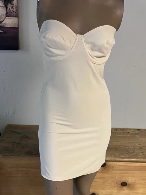BODY SLIMMERS NANCY Ganz 36 C Beige Nylon Shapewear Slip Dress ...