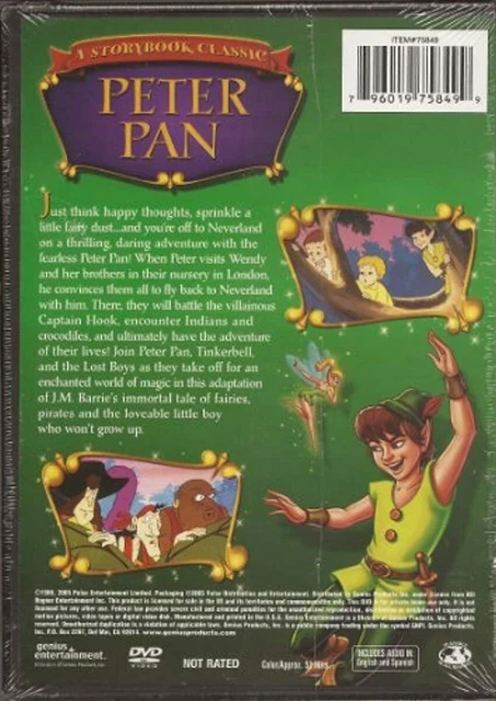A STORYBOOK CLASSIC-PETER Pan (DVD) $50.99 - PicClick CA