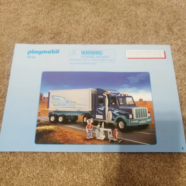 PLAYMOBIL 9314 BIG Rig Lorry Truck HGV Vehicle & Container Boxed ...