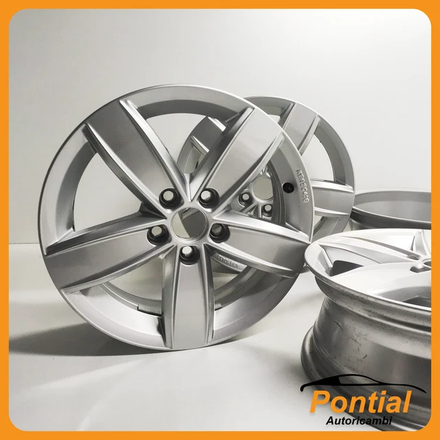 SET 4 CERCHI IN LEGA ORIGINALI VW POLO DAL 2018 "CORVARA" 5,5Jx15 ET40 ...