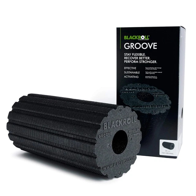 BLACKROLL GROOVE RULLO fascia rullo fitness nero 30x15 cm EUR 25,95 ...