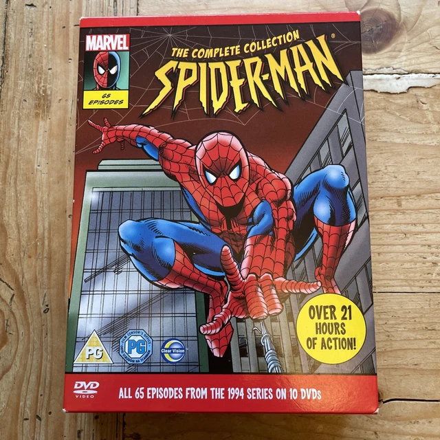 SPIDER-MAN 1994 COMPLETE DVD Collection Series 1-5 Animated 1995 Season ...