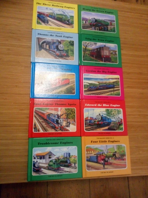THOMAS THE TANK Engine The Railway Series 10x Kids Book Bundle 1-10 vgc ...