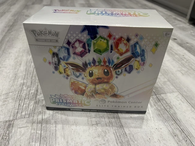 POKEMON TCG PRISMATIC Evolutions Pokemon Center ETB Elite Trainer Box ...