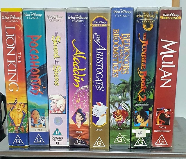 8 X 'CLASSICS' Label Walt Disney Children's & Family VHS Tapes from the ...