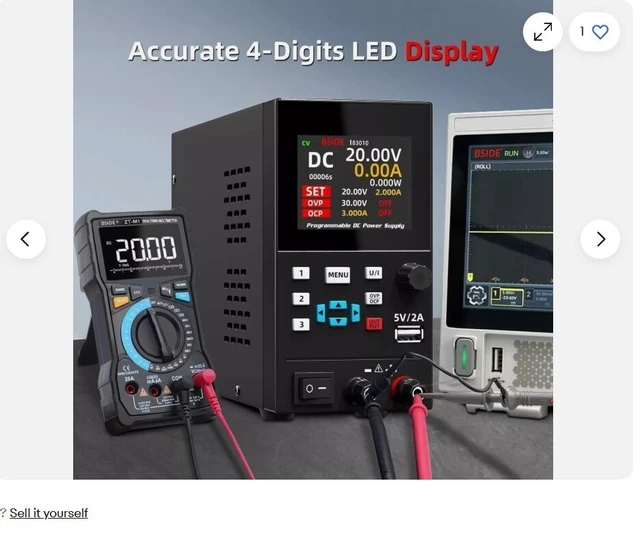 BSIDE PROGRAMMABLE DC Power Supply Variable 40V 20A 300W Regulated £93.24 - PicClick UK