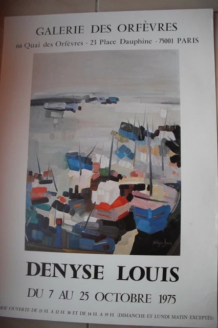 AFFICHE DE peintre de galerie de DENYSE LOUIS EUR 18,00 - PicClick FR