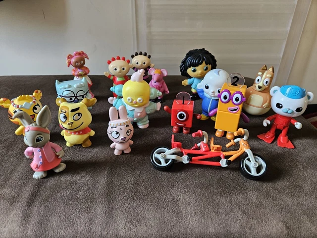 CBEEBIES FIGURE BUNDLE Love Monster, Night Garden, Numberblocks ...