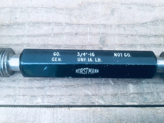 HORSTMANN GO NOGO 3/4”-16 UNF.IA.LH Screw Thread Plug Gauge £6.00 ...