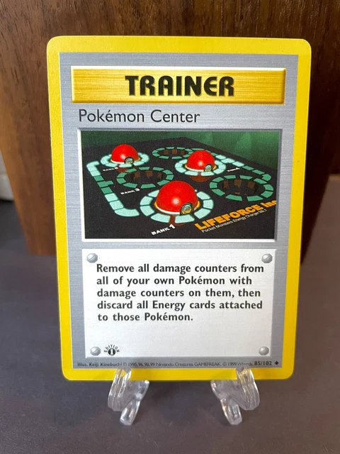 POKÉMON CENTER ~ NM 1st Edition Shadowless Pokémon TCG Base Set 85/102 ...