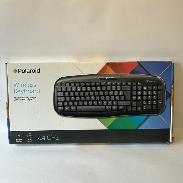 POLAROID WIRELESS KEYBOARD Model K1H Boxed Battery Powered 2.4Ghz £8.99 ...