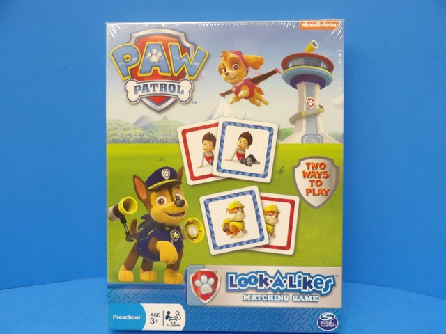 PAW PATROL LOOK-A-LIKES Memory Matching Game Ages 3+ NEW Sealed ...