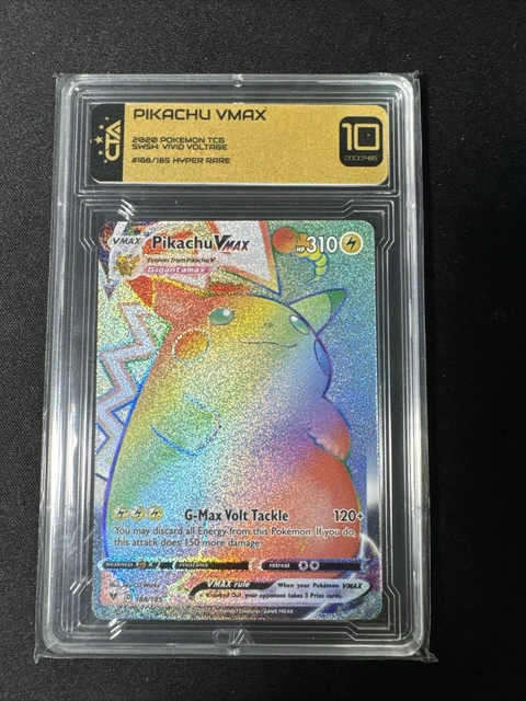 POKEMON TCG PIKACHU VMAX Hyper Rainbow Full Art - 188/185 - Vivid ...