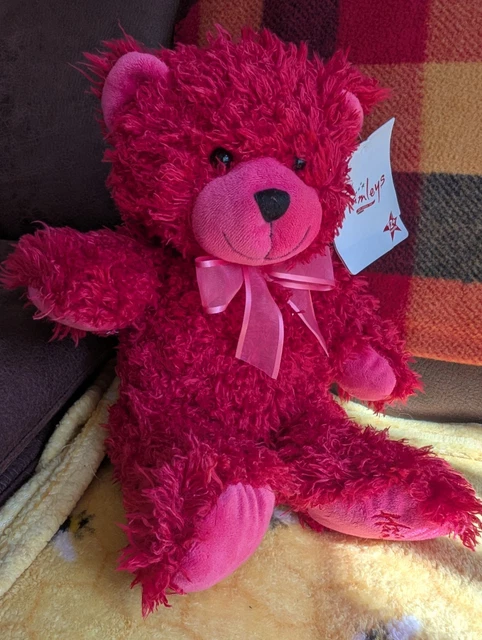 HAMLEY'S RASPBERRY TEDDY Bear Plush Toy £10.48 - PicClick UK