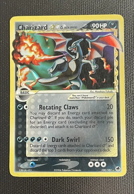 2006 CHARIZARD GOLD STAR Delta Species EX Dragon Frontiers 100/101 Holo ...